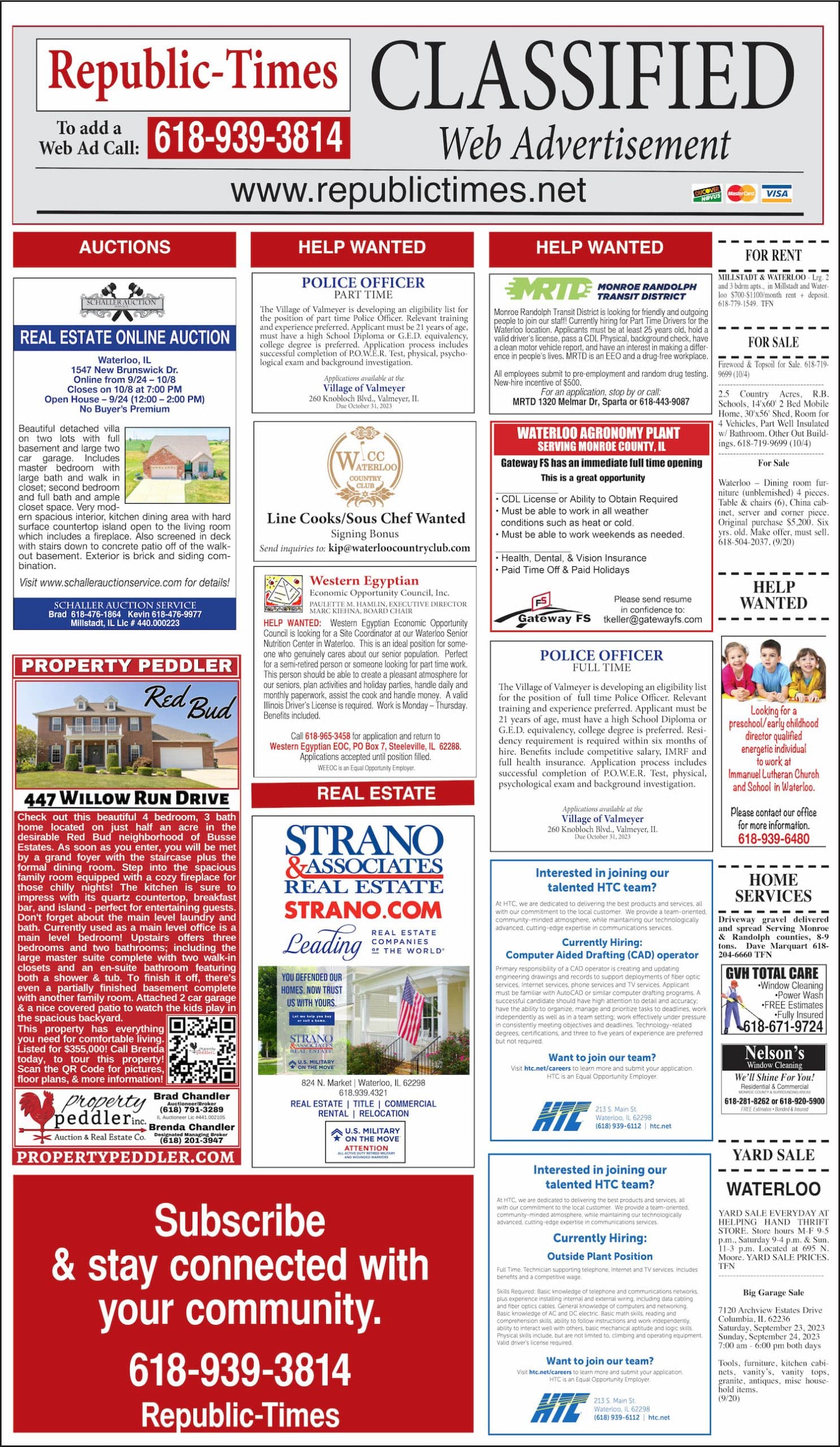 Classifieds - Republic-Times | News